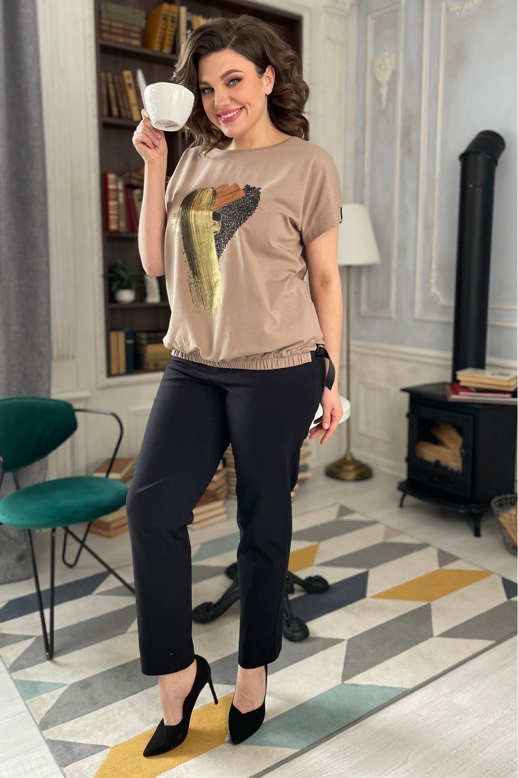 Брюки 2023 черный Rumoda купить в интернет магазине | в наличии